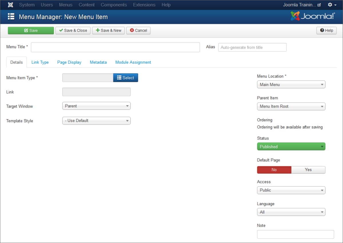 How To Edit Menus In Joomla 3